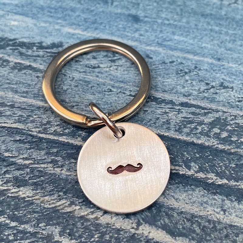 Mustache Keychain - Etsy