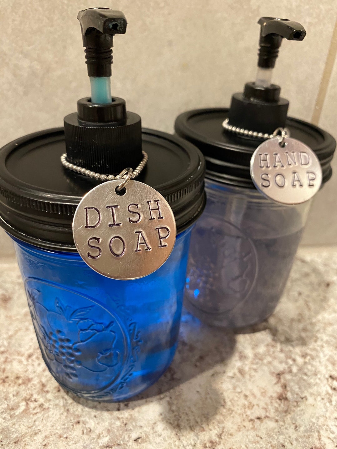 Hand & Dish Soap Dispenser Labels | High Visibility | Metal Hand ...