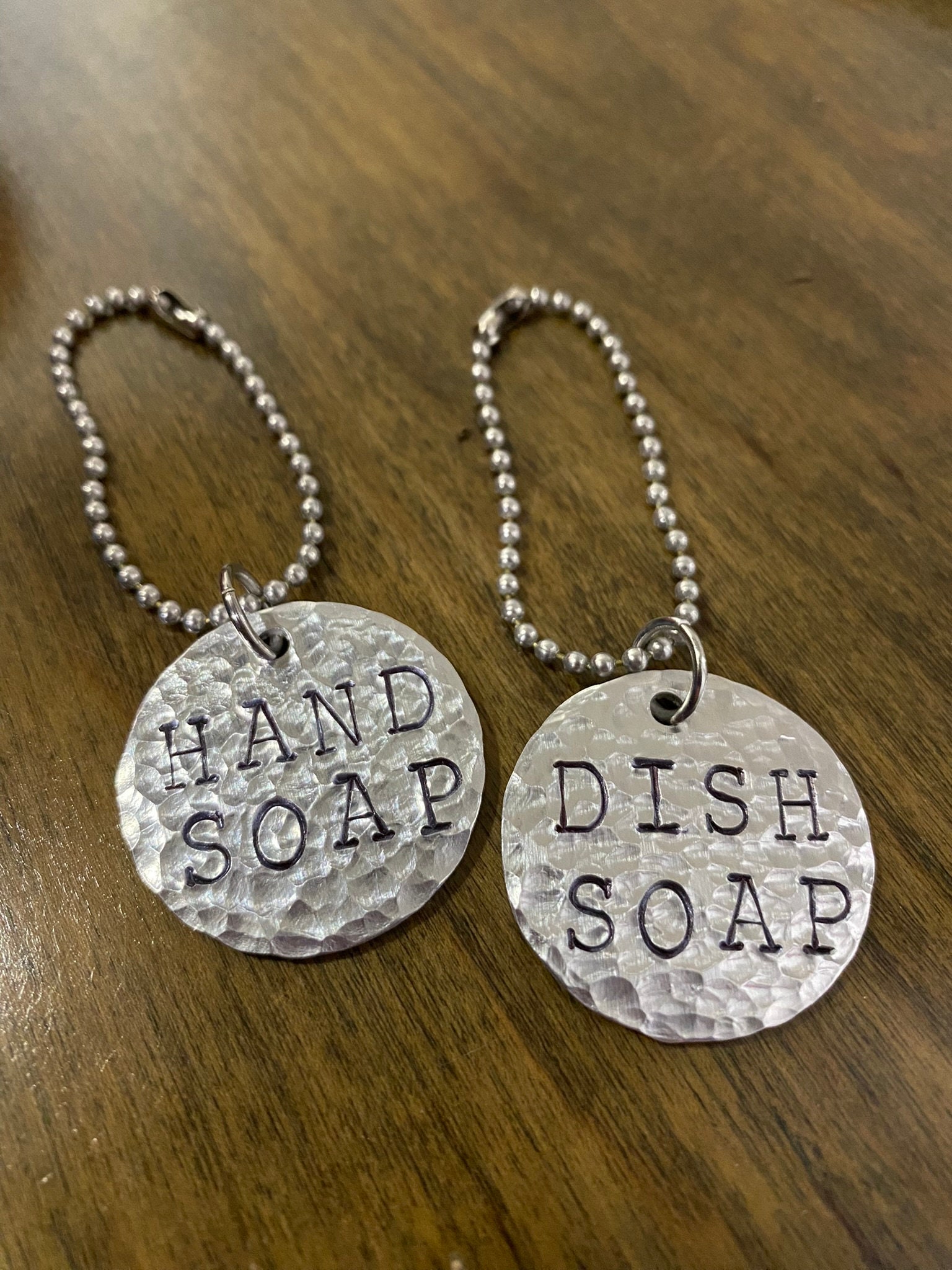 Hand & Dish Soap Dispenser Labels High Visibility Metal - Etsy
