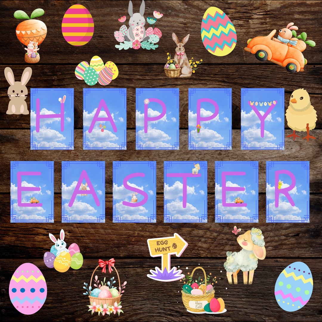 Easter Word Wall Display Bundle for Classroom Homeschool Kindergarten ...