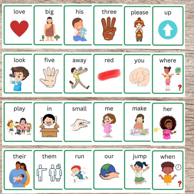 Kindergarten Sight Words Flashcards: Homeschool Printable (PDF) - Etsy