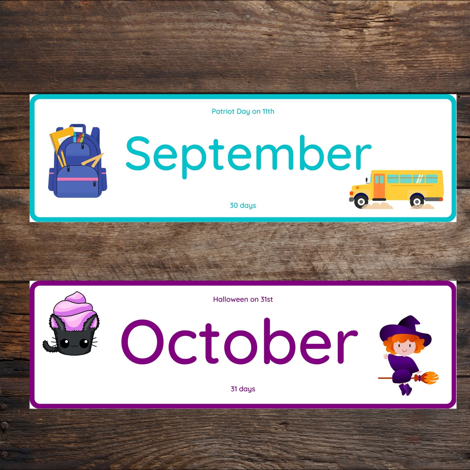 Months of the Year, Wordwall, Color Coded, Poem, Classroom, Homeschool ...