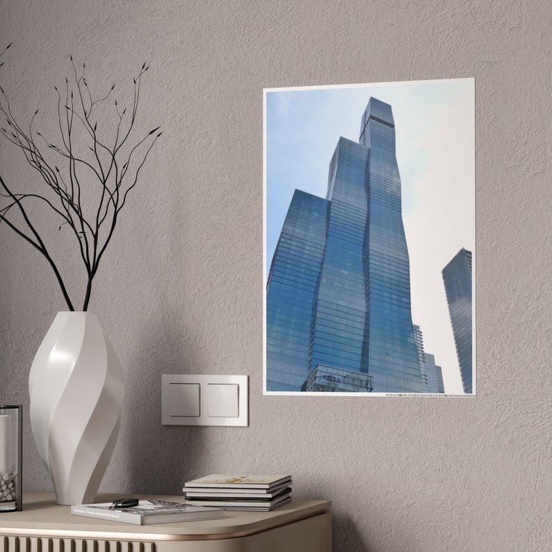 Chicago Skyline Splendor: St. Regis Tower Glossy Poster - Urban ...