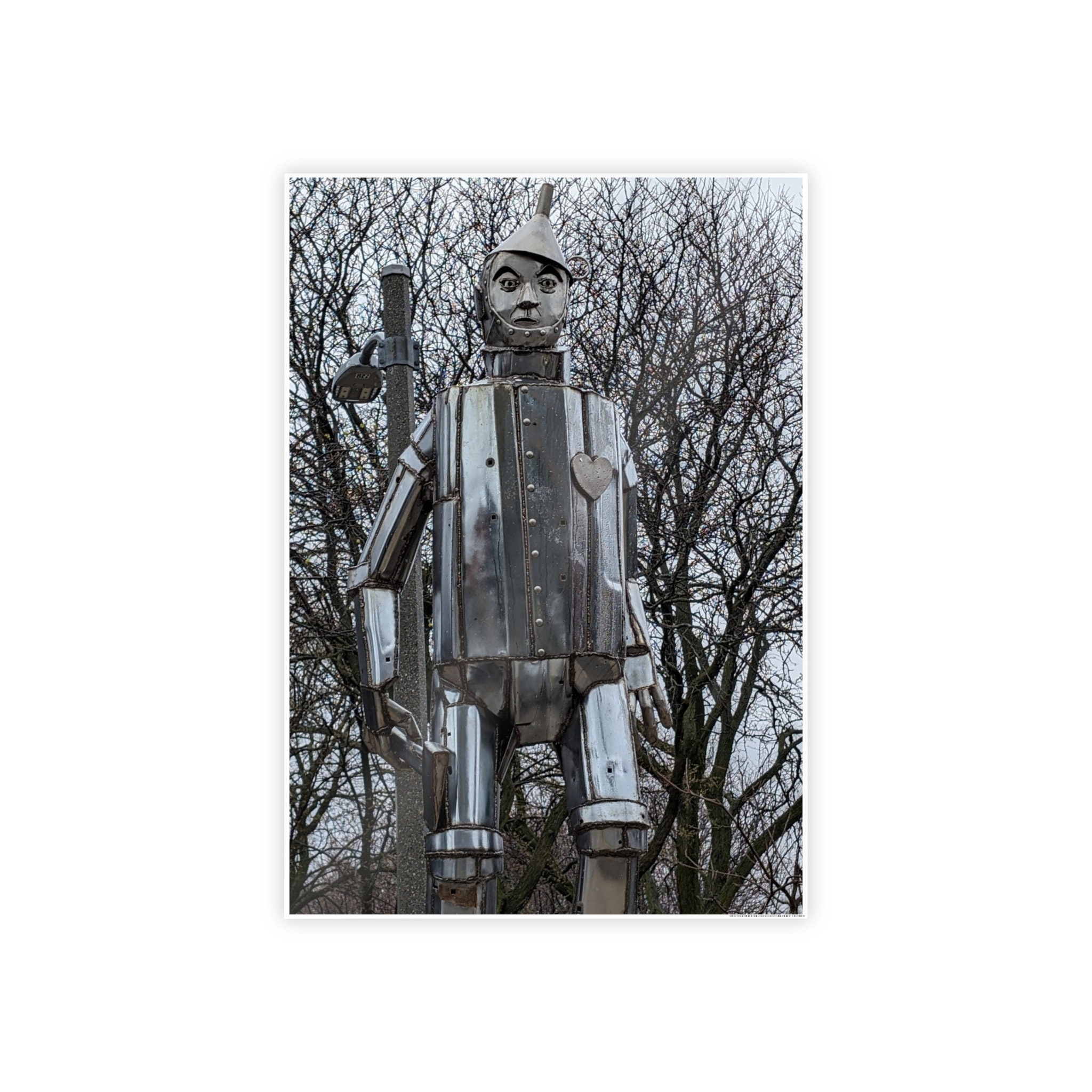 Tin Man Statue Glossy Poster: Wizard of Oz Inspired Chicago Art - Etsy
