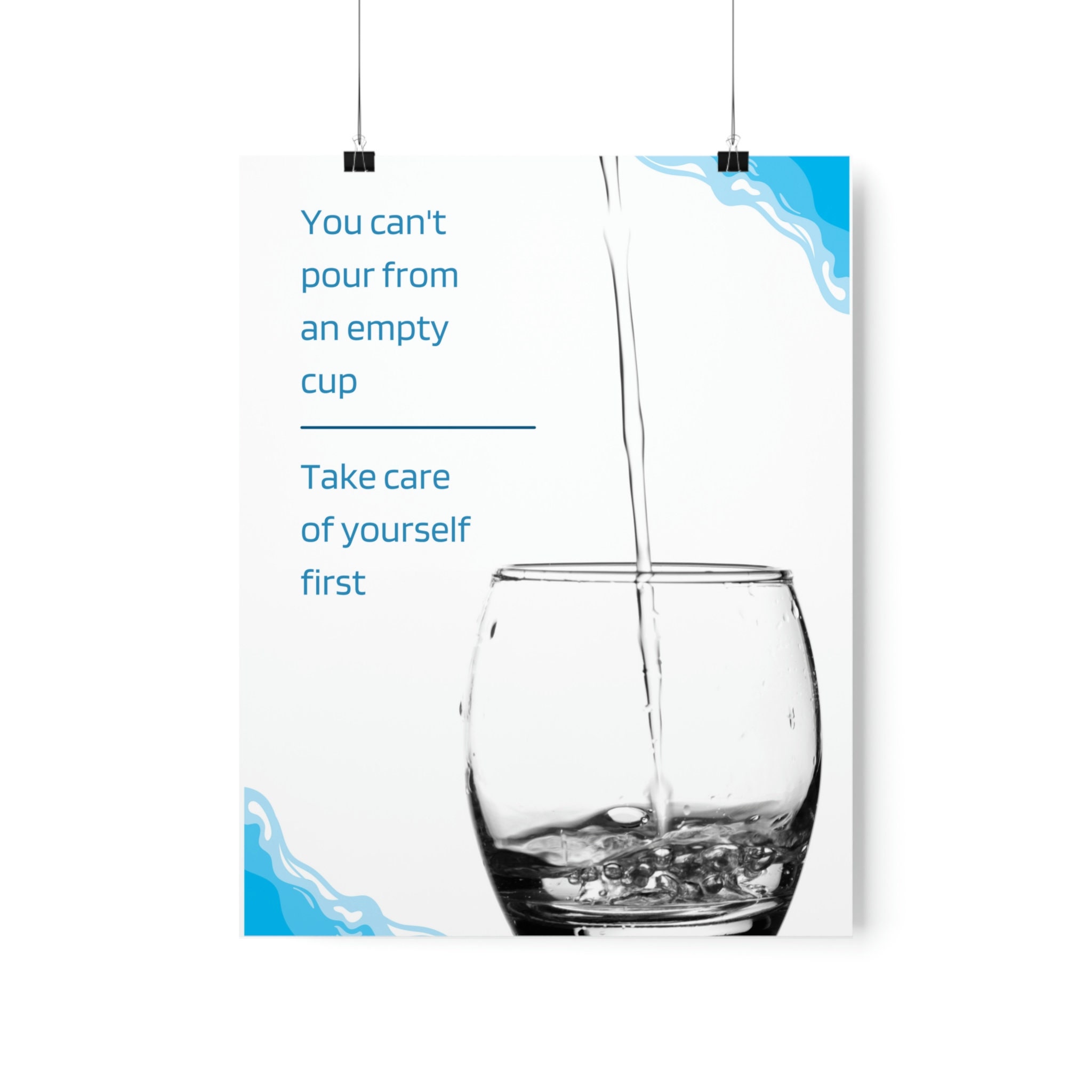 Prioritize Your Self-care With Our 'empty Cup' Poster Great Gift Idea ...