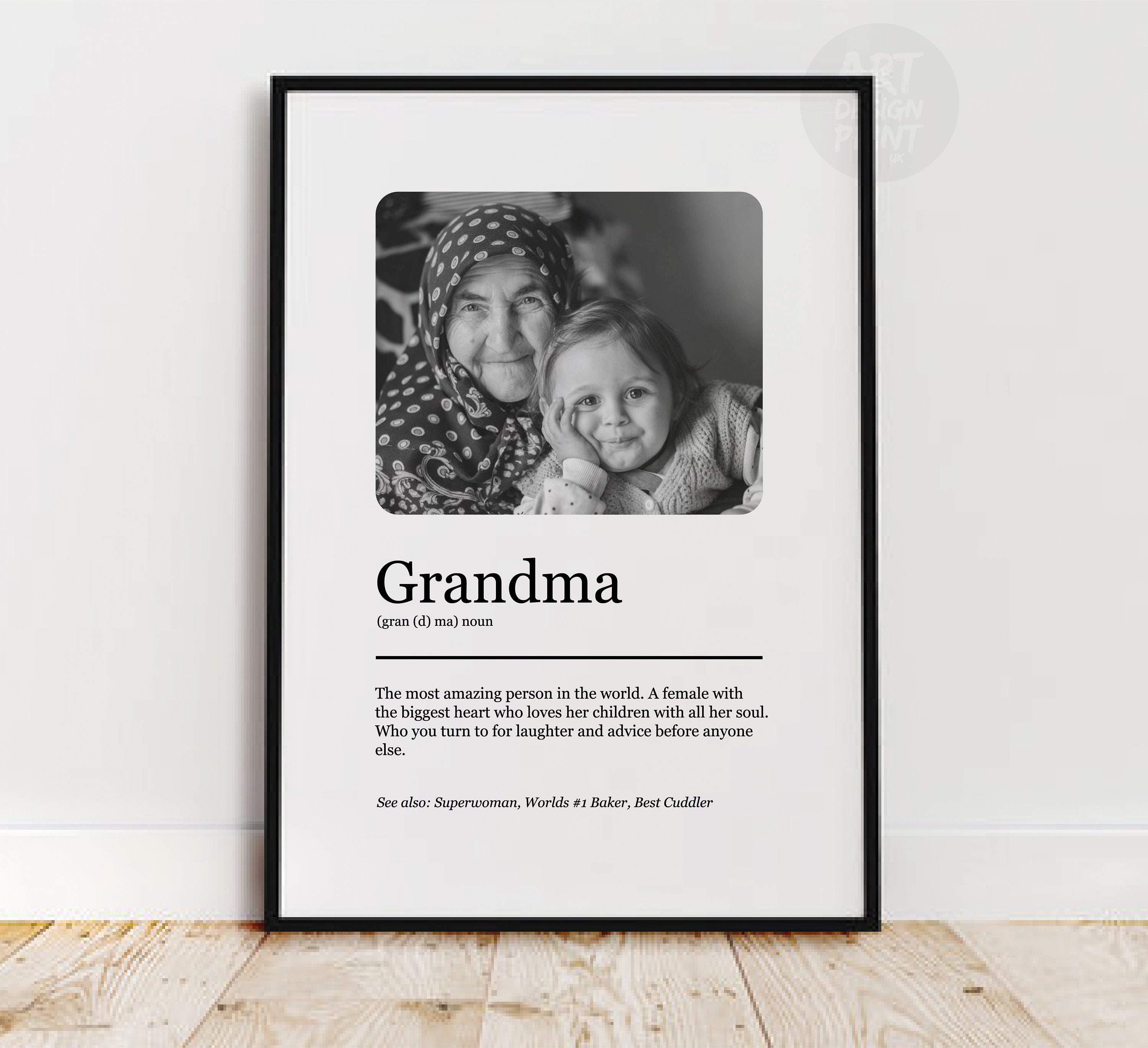 Grandma Definition Print, Mother’s Day Print, Gift for Grandma ...