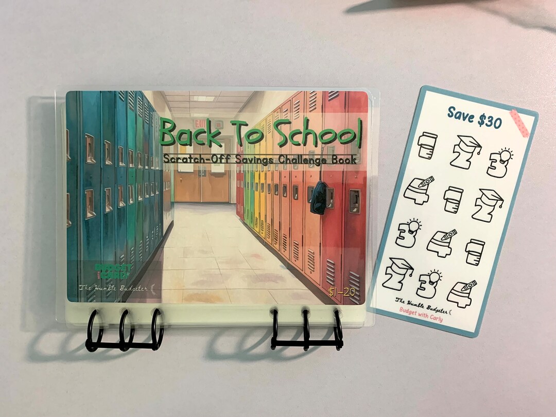 Back to School Scratch-off Savings Challenge Book Save 425 A Collab ...
