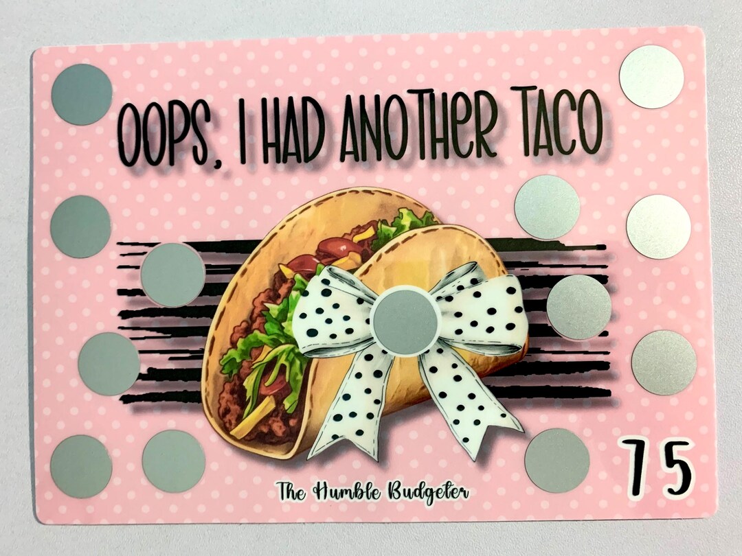 Oops I Had Another Taco - Save 75 Scratch-off Savings Challenge | Low ...