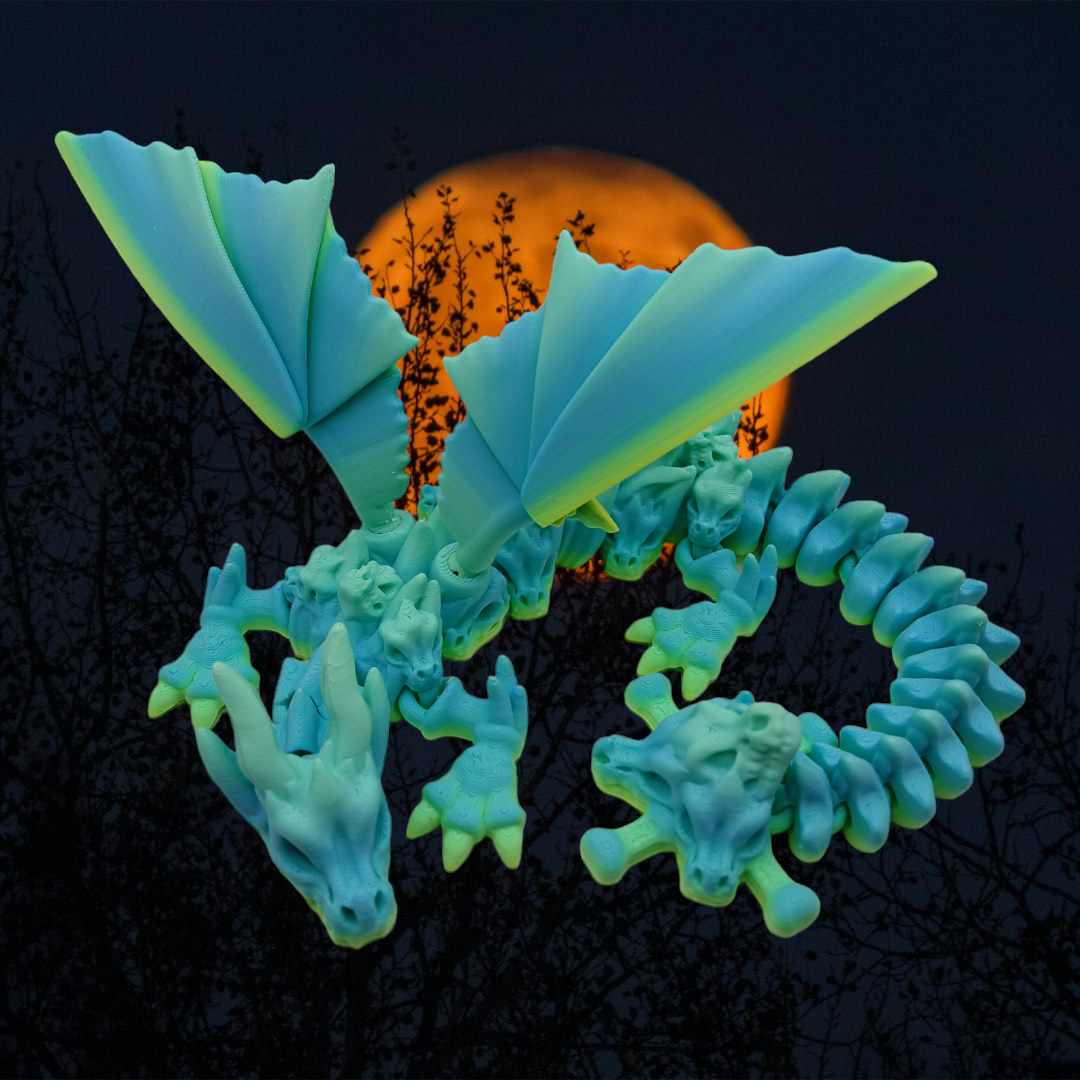 Skeleton Dragon Flexible, STL, Print in Place. - Etsy