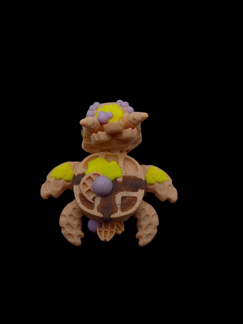 3D, STL, Flexible, Waffle Turtle - Etsy