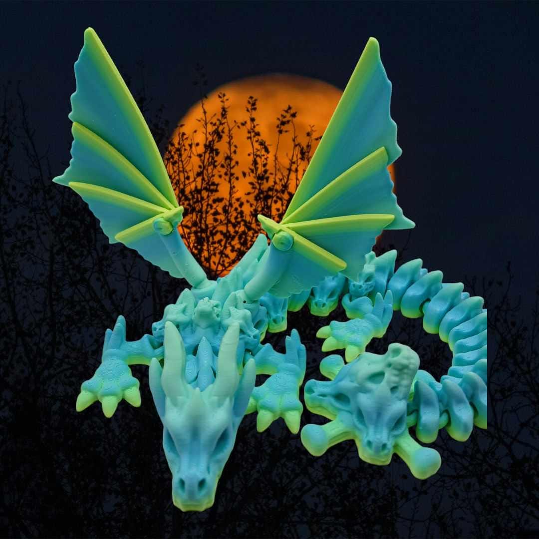 Skeleton Dragon Flexible, STL, Print in Place. - Etsy