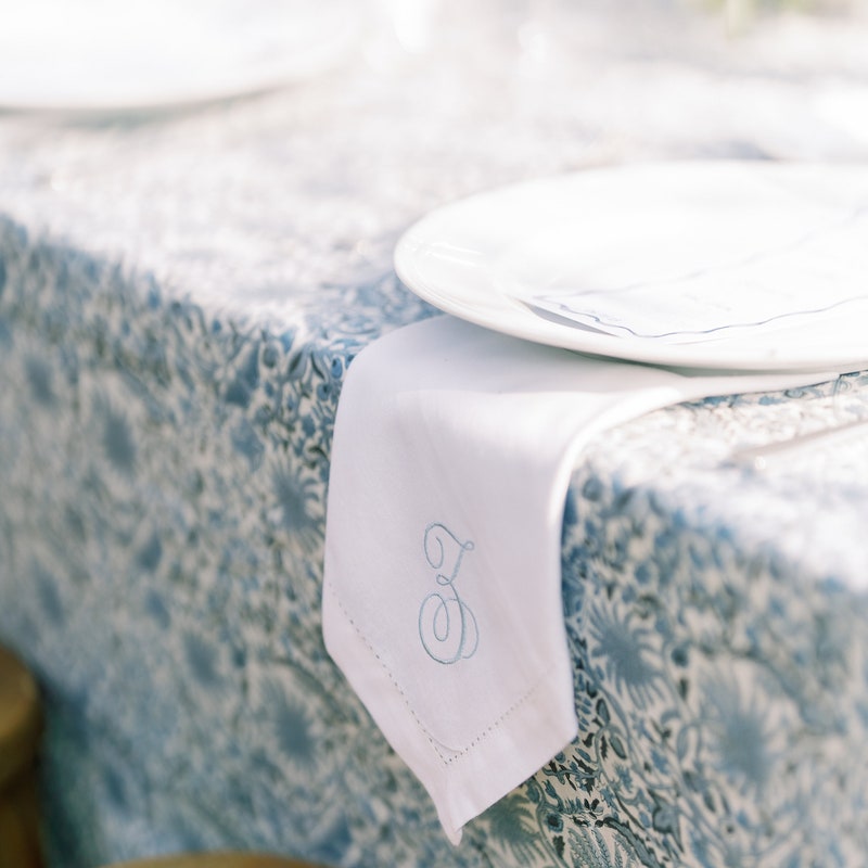 Monogrammed Linen Napkins - Etsy