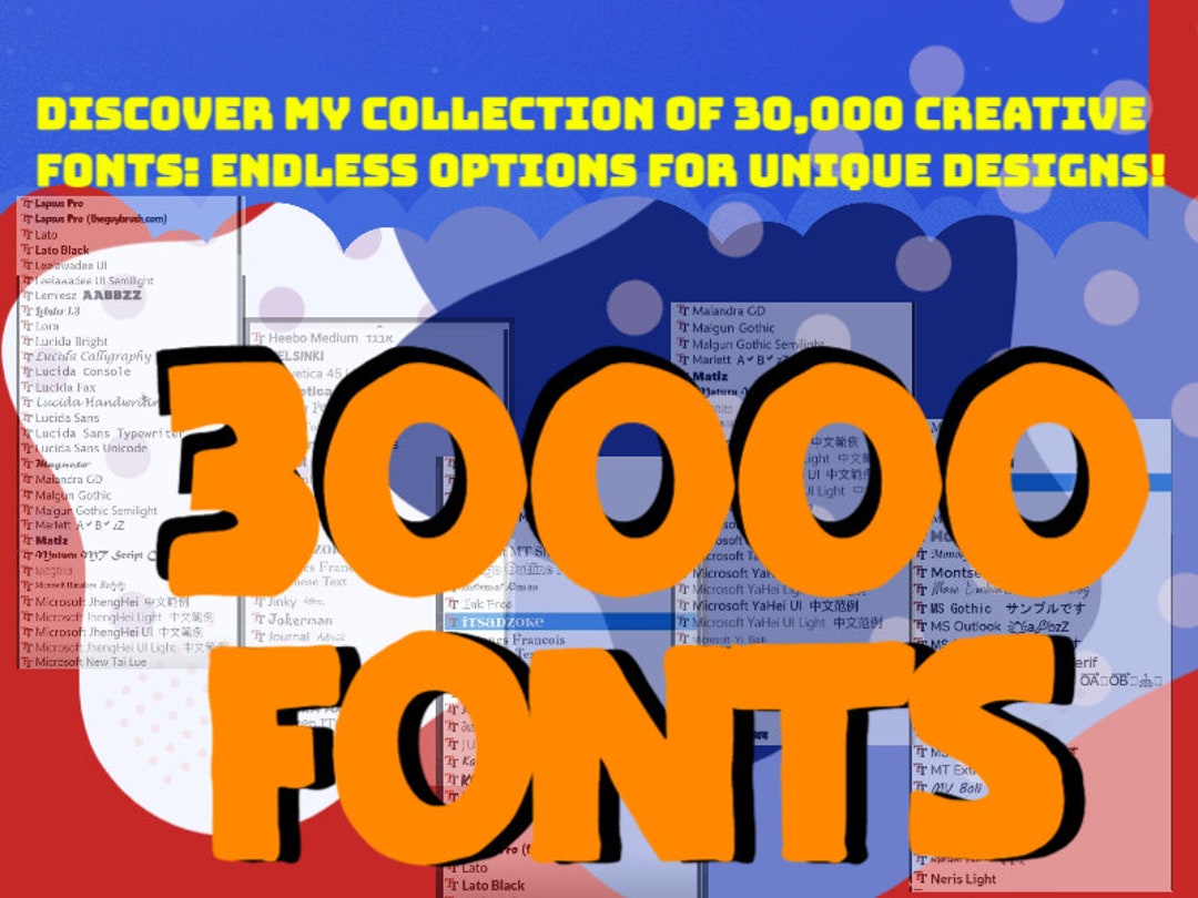 Unleash Your Creativity With 30,000 Fonts: Transform Your Designs Today ...