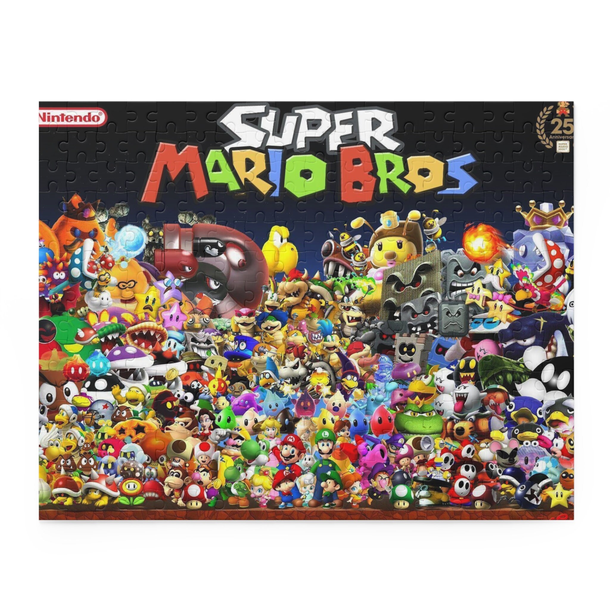 Super Mario Characters Puzzle (120, 252, 500-piece) - Etsy