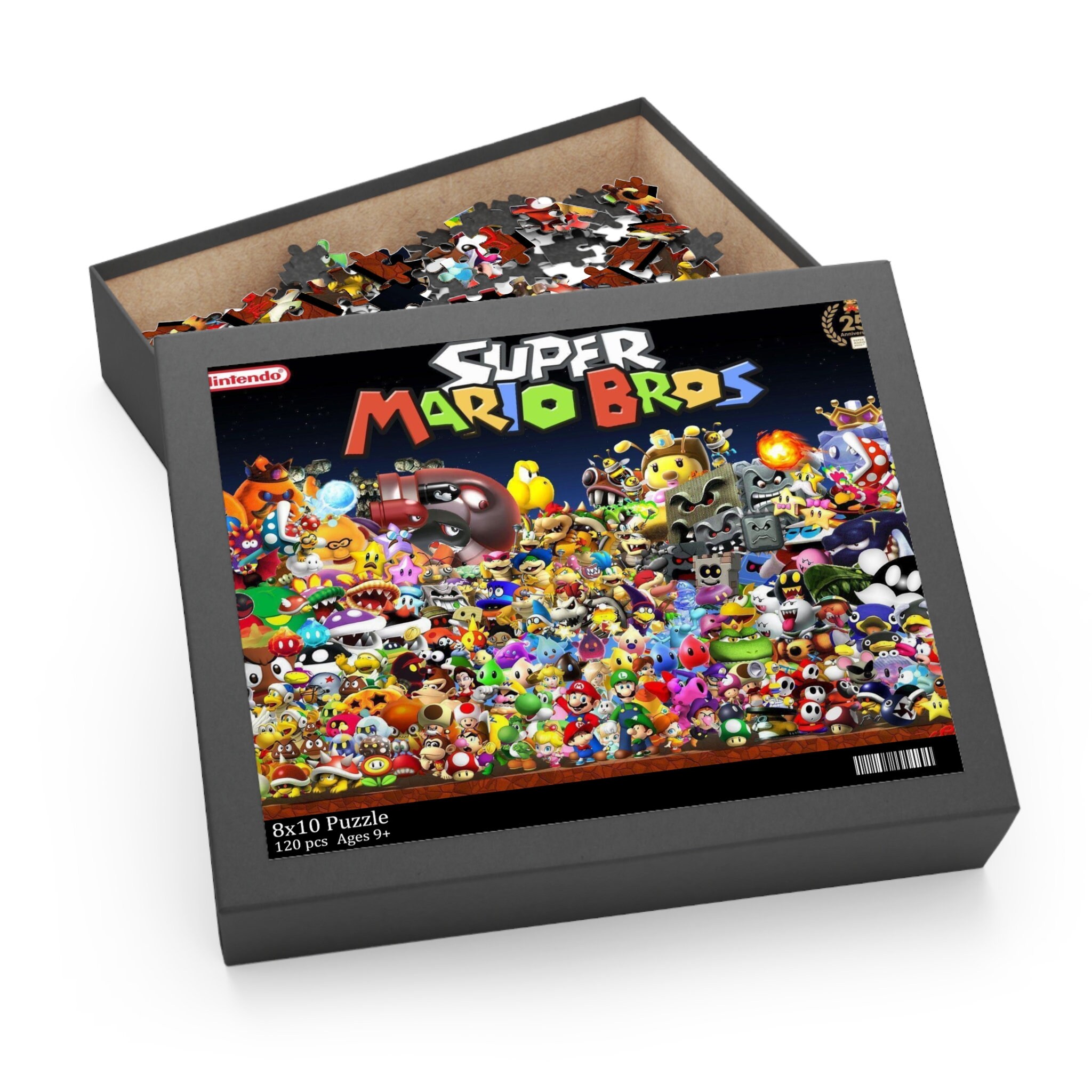 Super Mario Characters Puzzle (120, 252, 500-piece) - Etsy