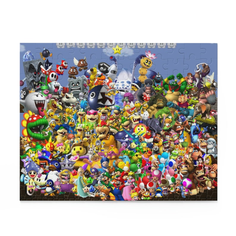 Super Mario Characters Puzzle (120, 252, 500-piece) - Etsy