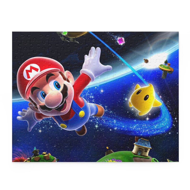 Super Mario Space Puzzle 120, 252, 500-piece - Etsy