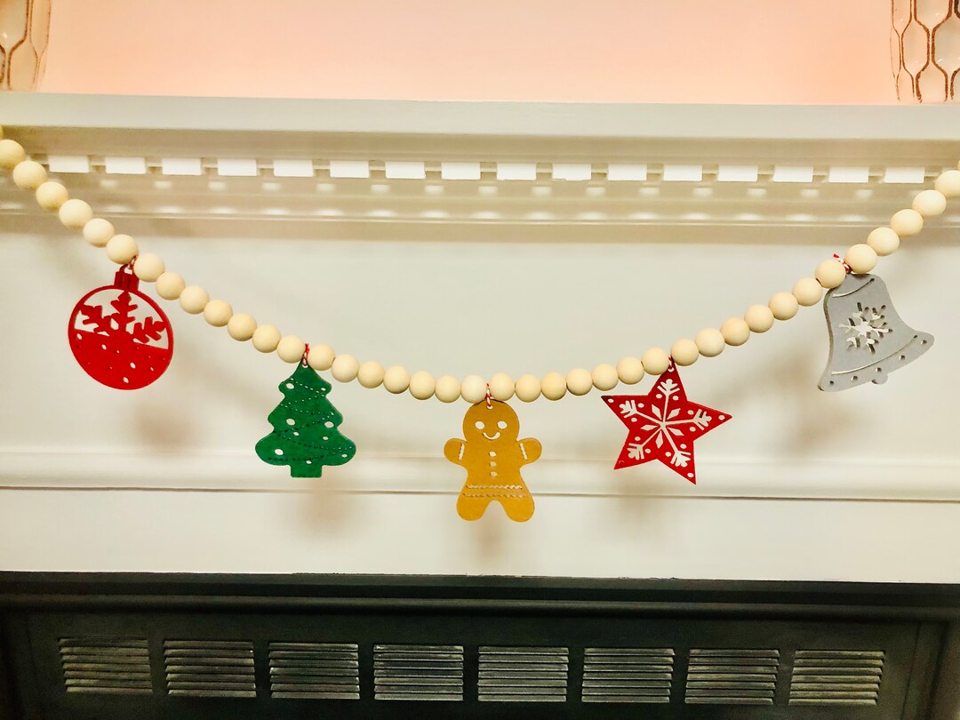 Kids Christmas Garland/kids Holiday Garland/felt Garland/kids - Etsy