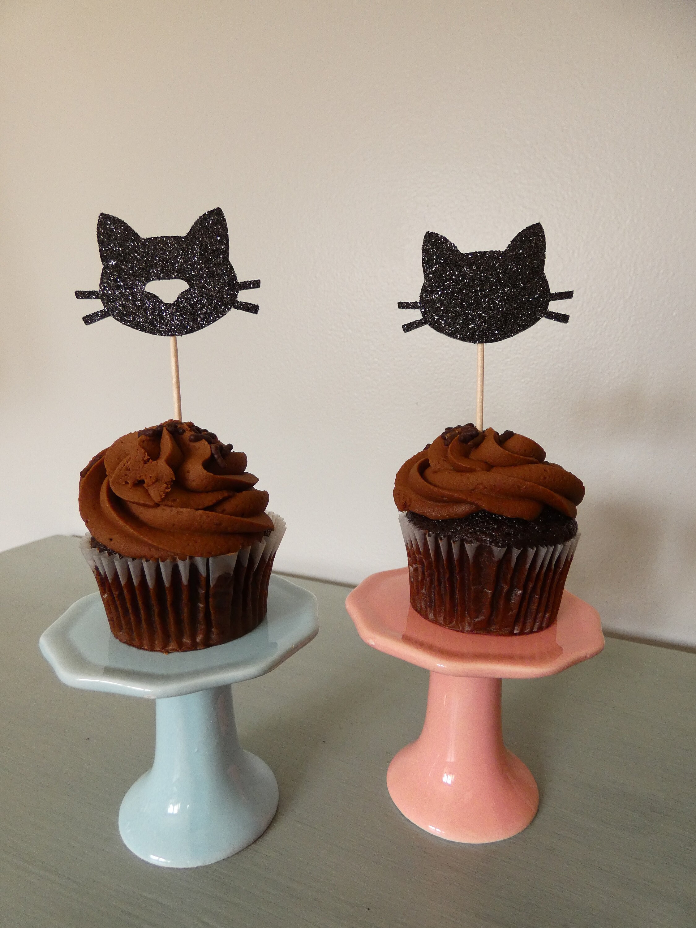 12 Cat Cupcake Toppers/meow Party/cat Party Ideas/kitten - Etsy