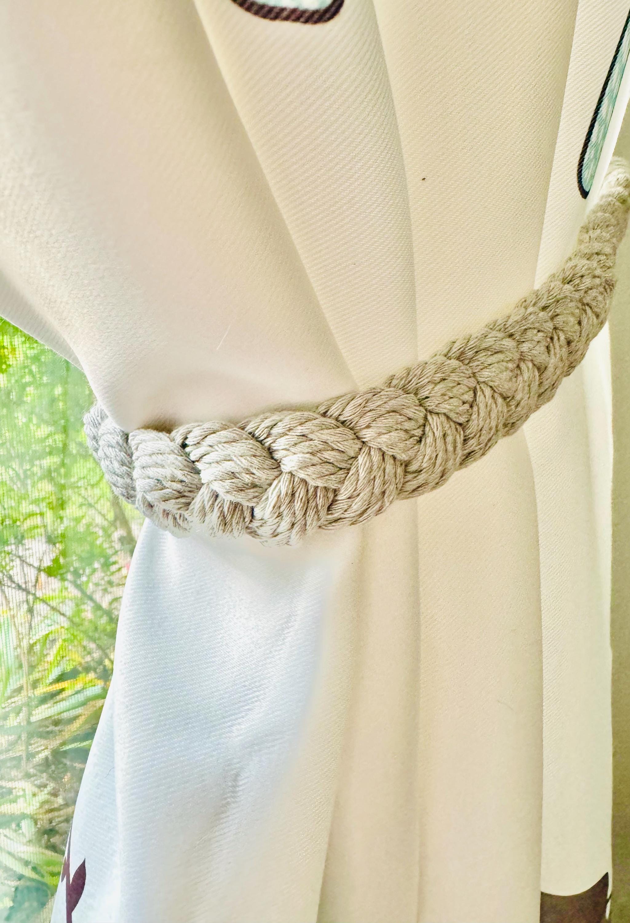 Curtain Tie Backs, Boho Decor, Macrame Curtain Tie Backs, Boho Curtain ...