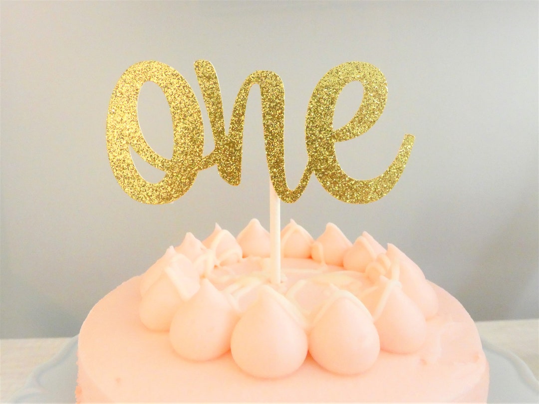 Number Cake Topper/number 1 Cake Topper/gold 2 Cake Topper/1st Birthday ...