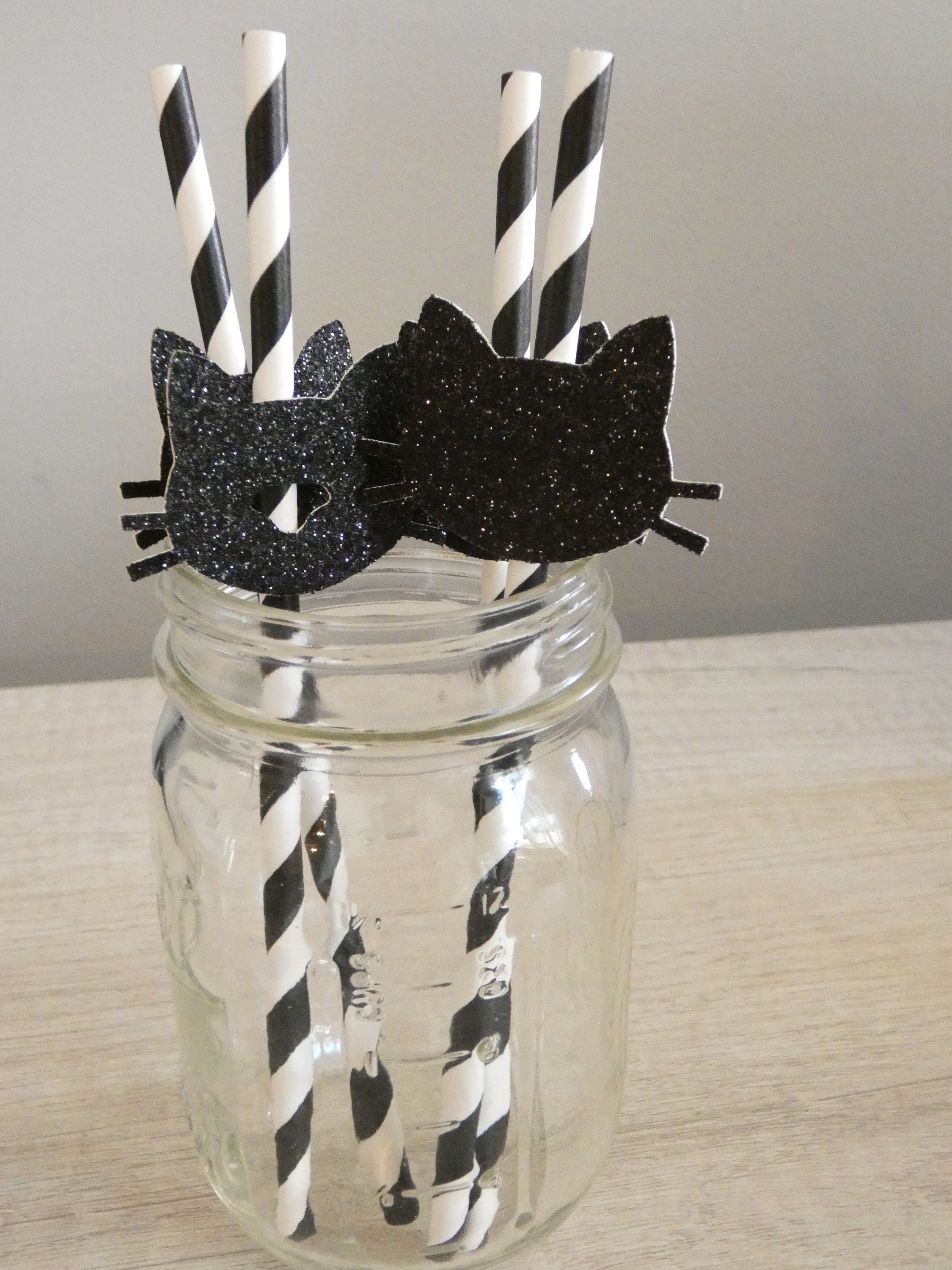 Cat Straws/black Cat Straws/kitty Party/kitty Birthday Party/halloween ...