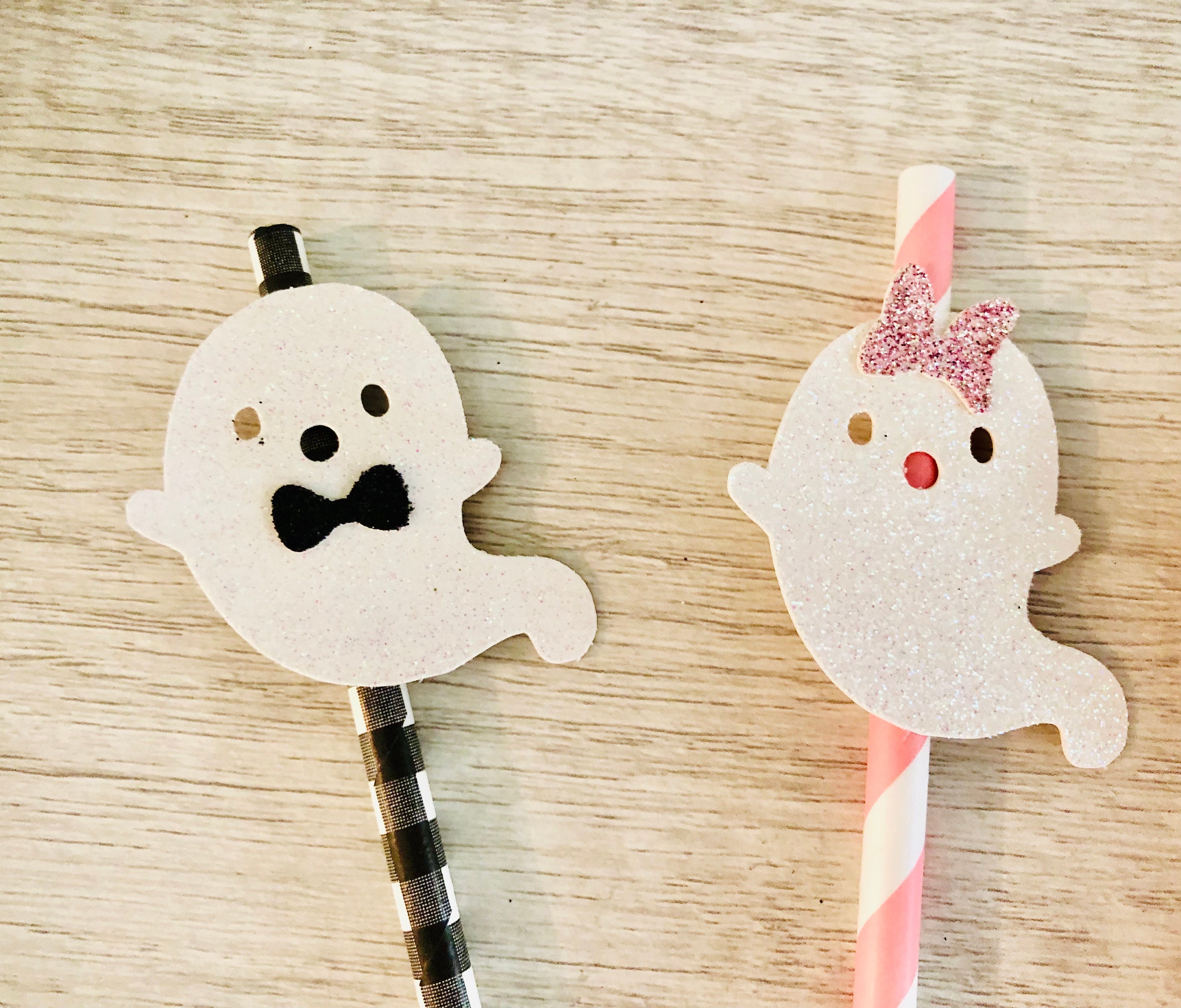 Ghost Straws/ghost Birthday/ghost Party/halloween Decor/boy Ghost/girl ...