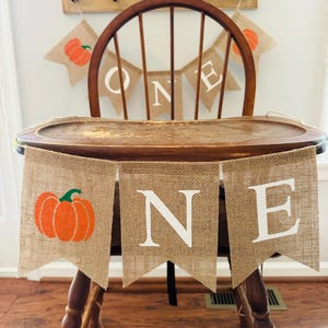 Pumpkin Highchair Banner, Pumpkin One Banner, Pumpkin Birthday, Our ...
