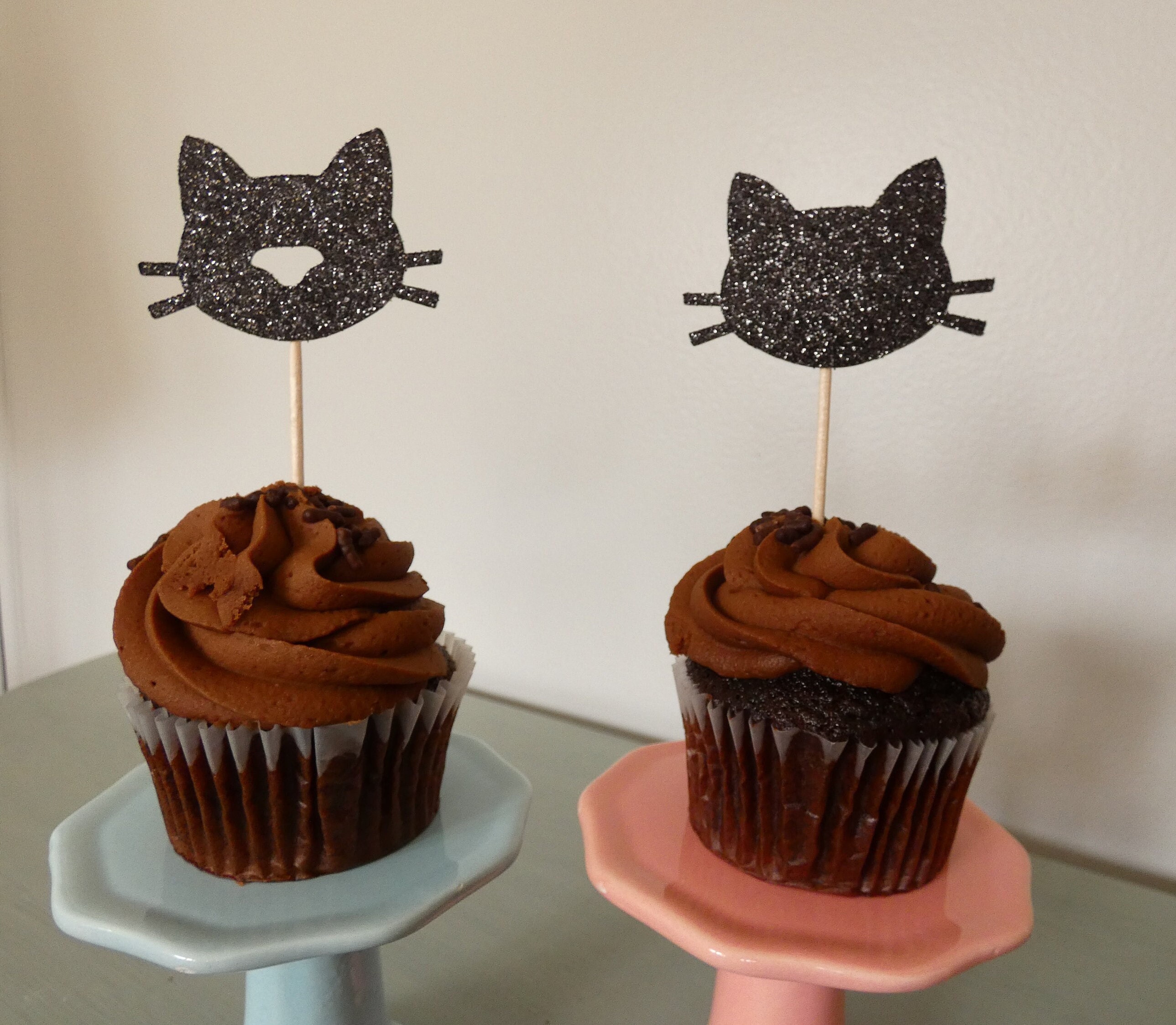 12 Cat Cupcake Toppers/meow Party/cat Party Ideas/kitten - Etsy