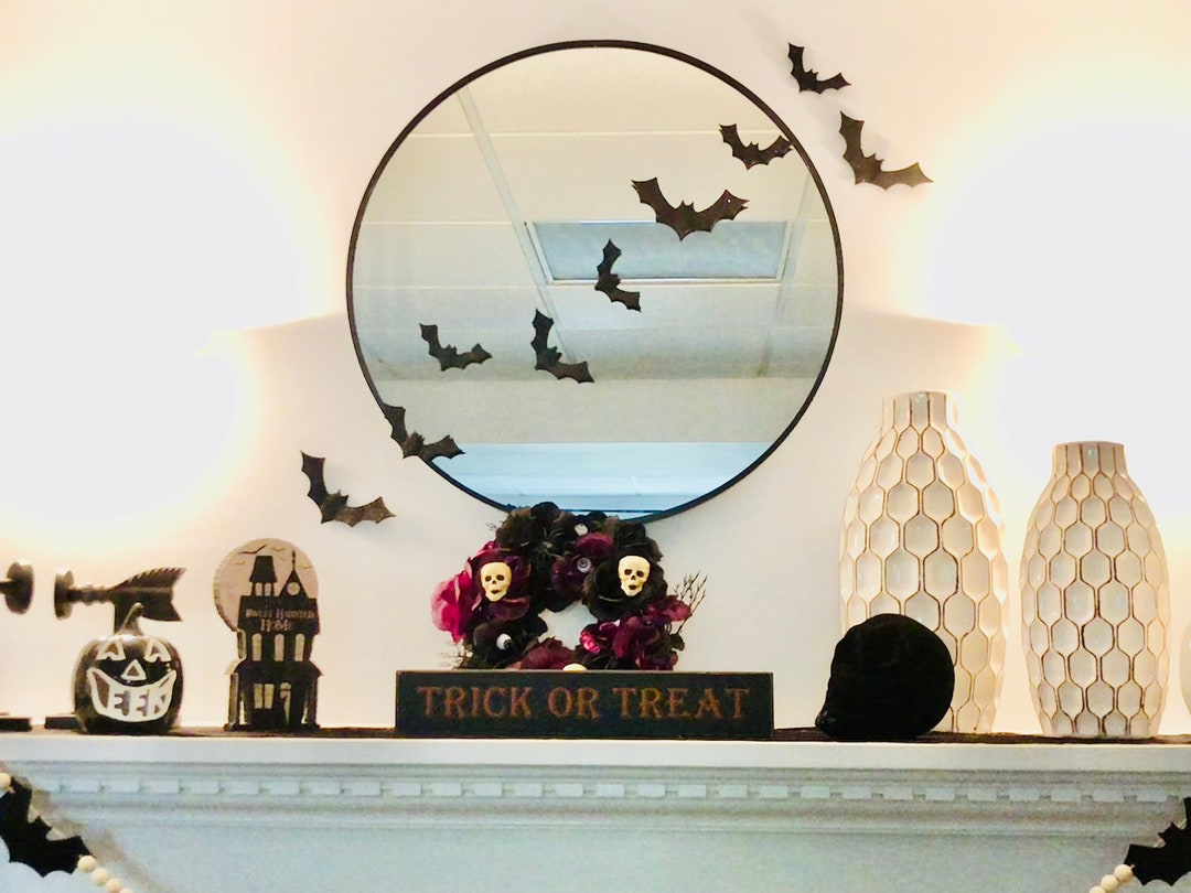 Bat Wall Decals/halloween Decor/flying Bats/3d Bats/bat Wall Decor/bat ...