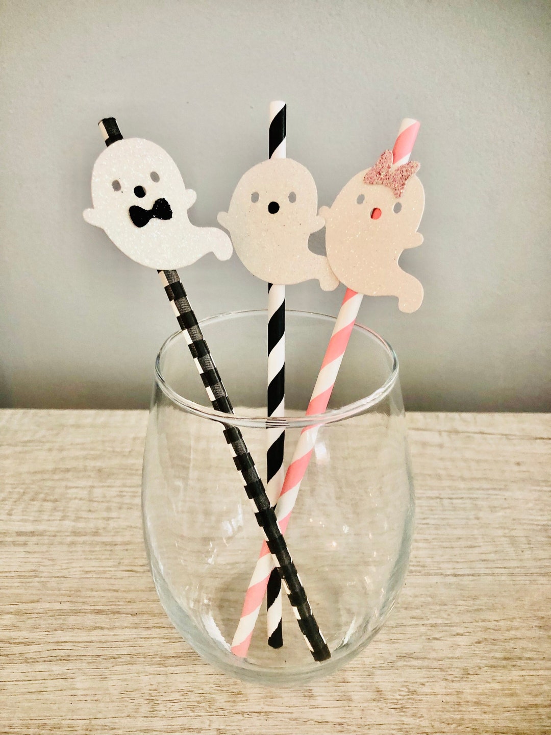 Ghost Straws/ghost Birthday/ghost Party/halloween Decor/boy Ghost/girl ...