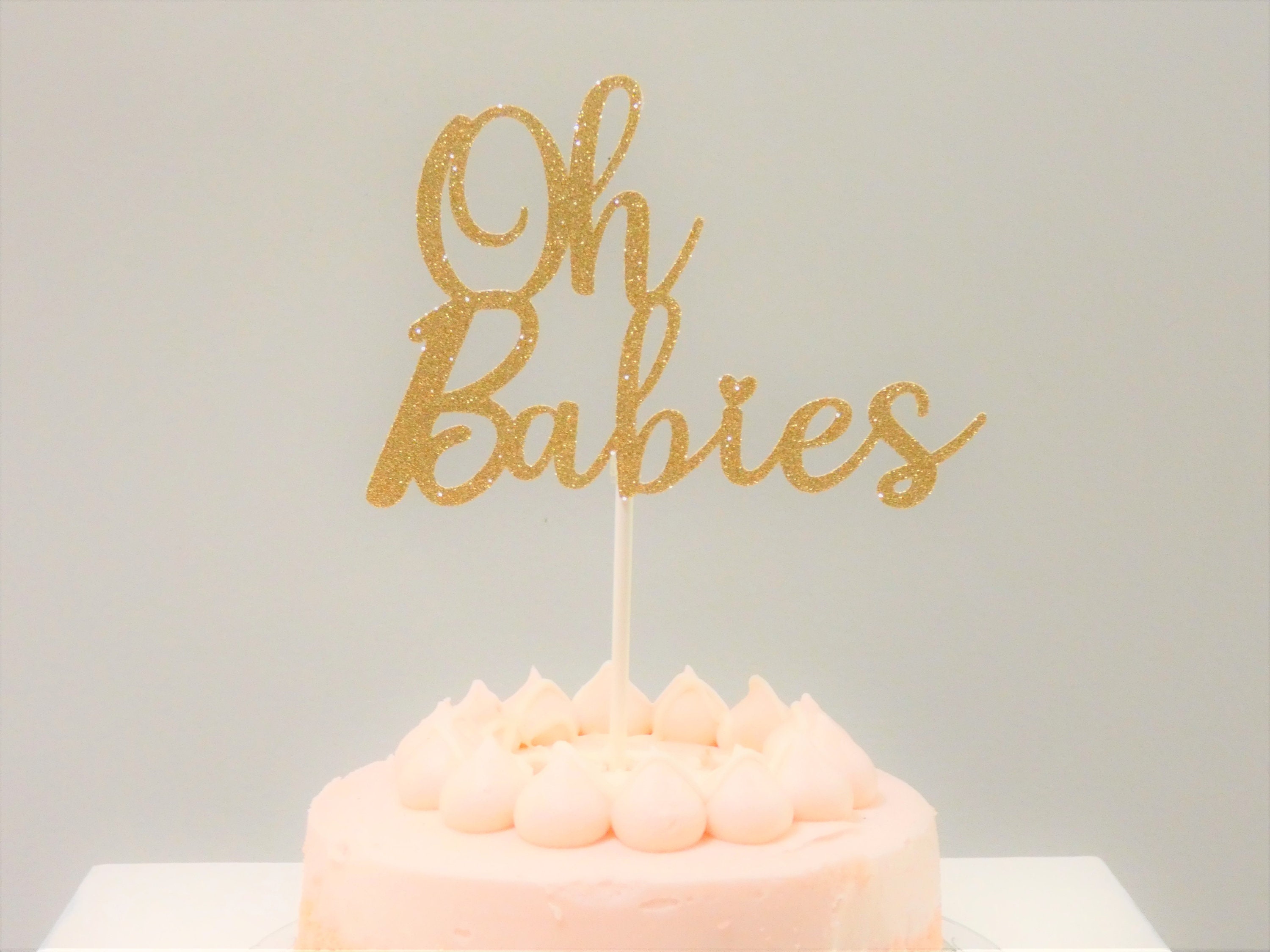 Oh Babies Cake Topper, Twins Cake Topper, Twins Baby Shower Twins Baby ...