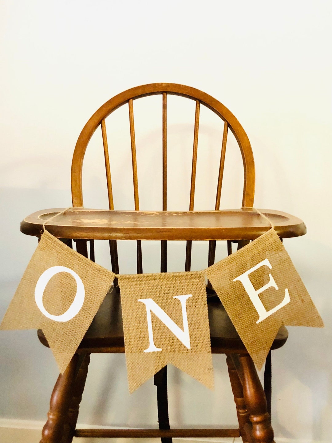 One Banner, First Birthday Banner, One Bunting, One Burlap Banner, One ...