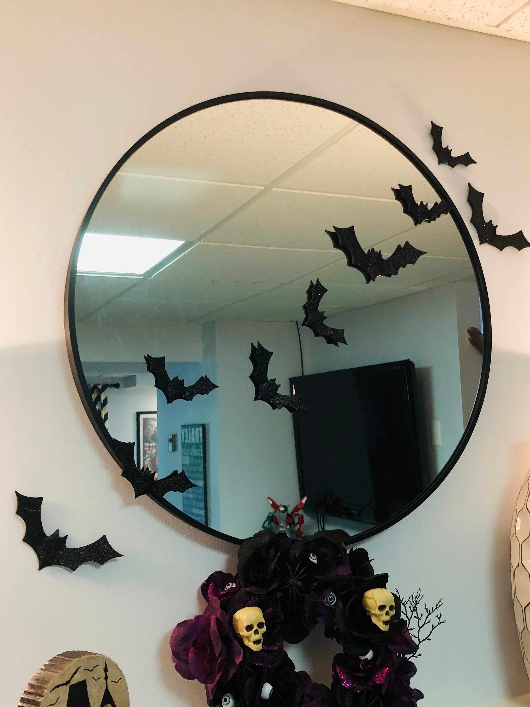 Bat Wall Decals/halloween Decor/flying Bats/3d Bats/bat Wall Decor/bat ...