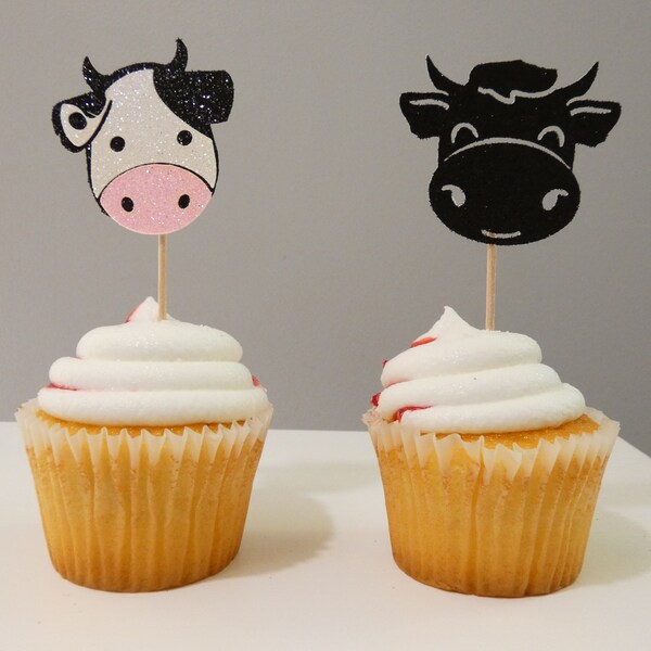 Cow Head Cake Topper - Etsy