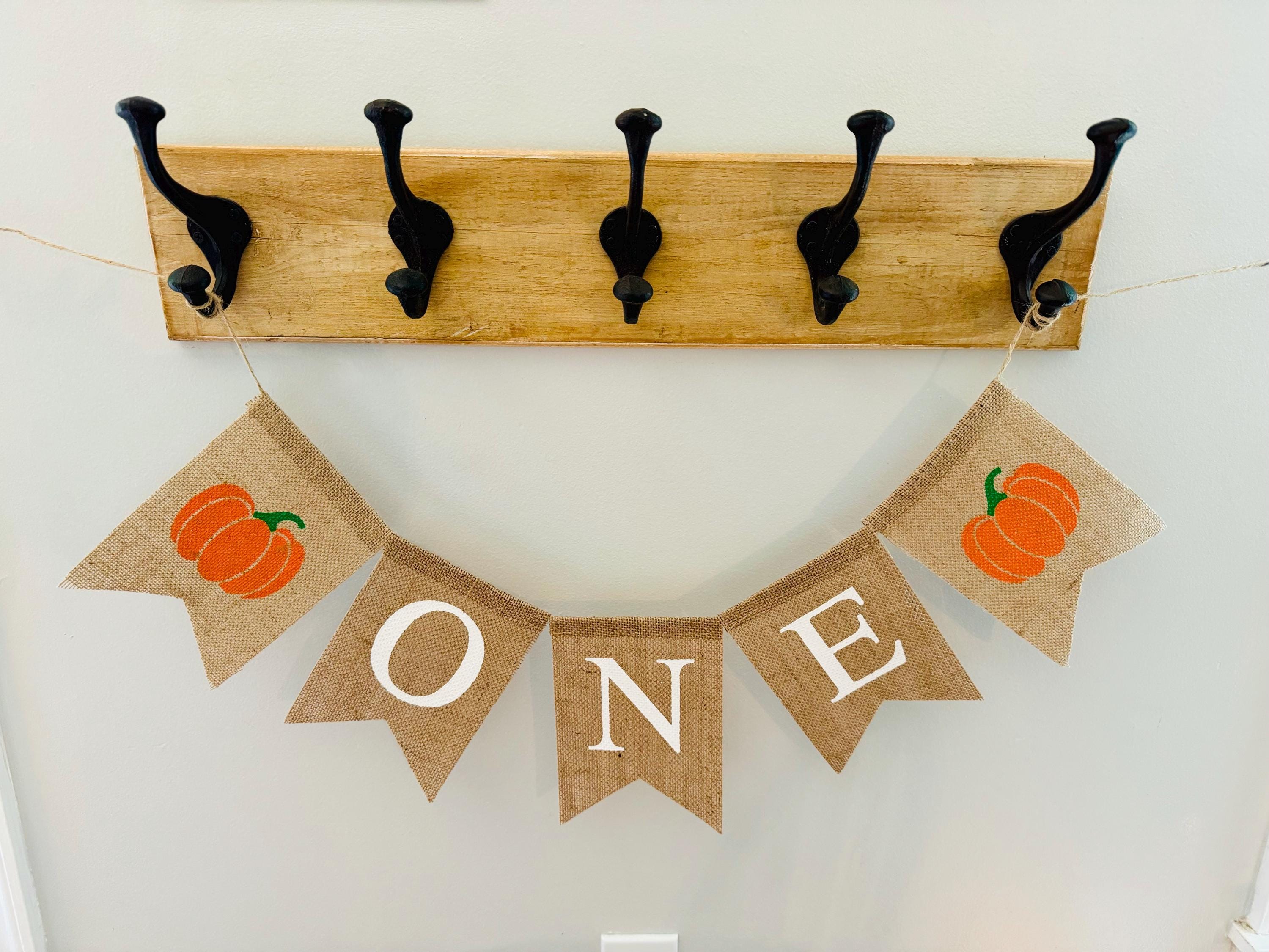 Pumpkin Highchair Banner, Pumpkin One Banner, Pumpkin Birthday, Our ...
