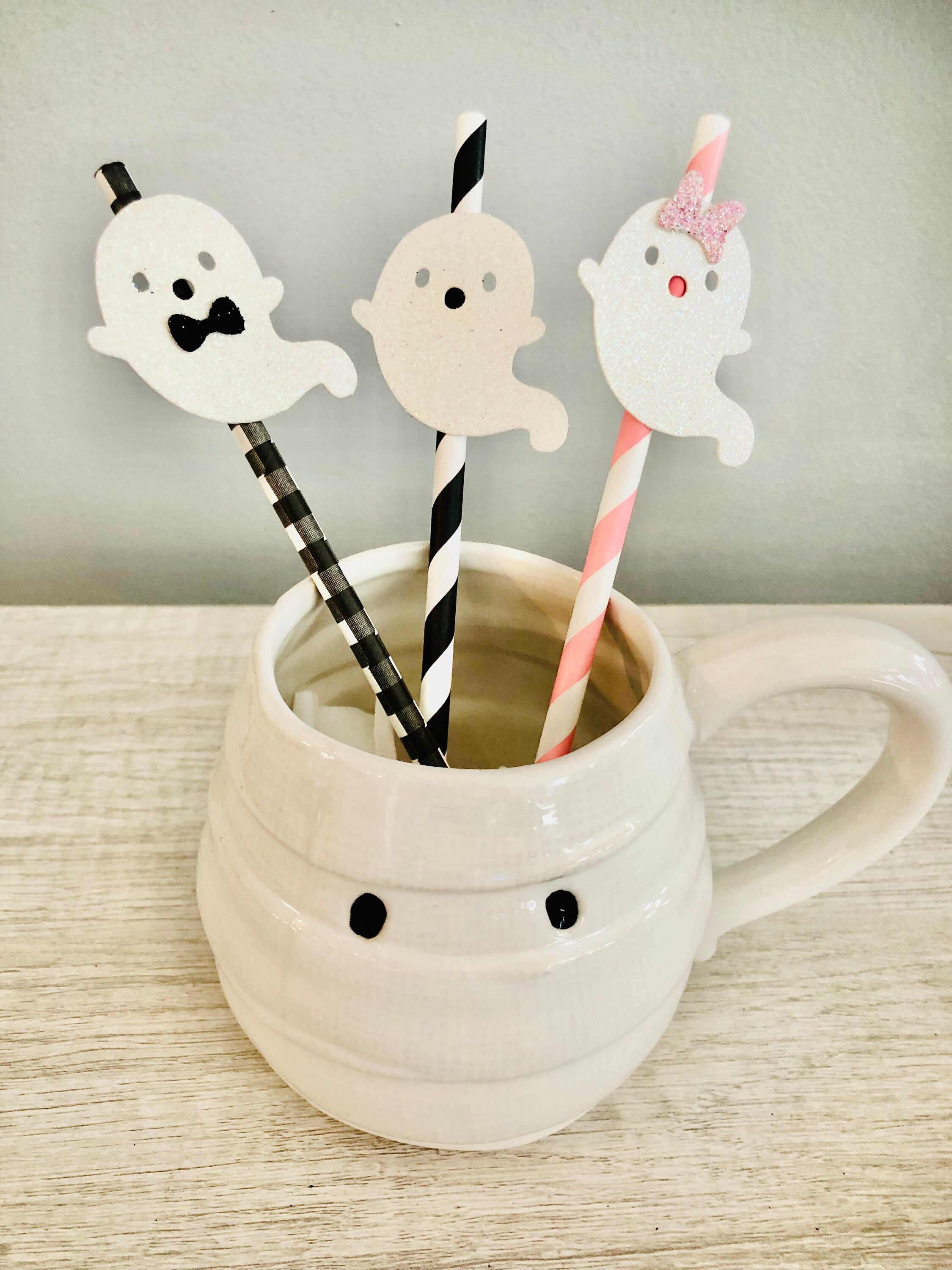 Ghost Straws/ghost Birthday/ghost Party/halloween Decor/boy Ghost/girl ...