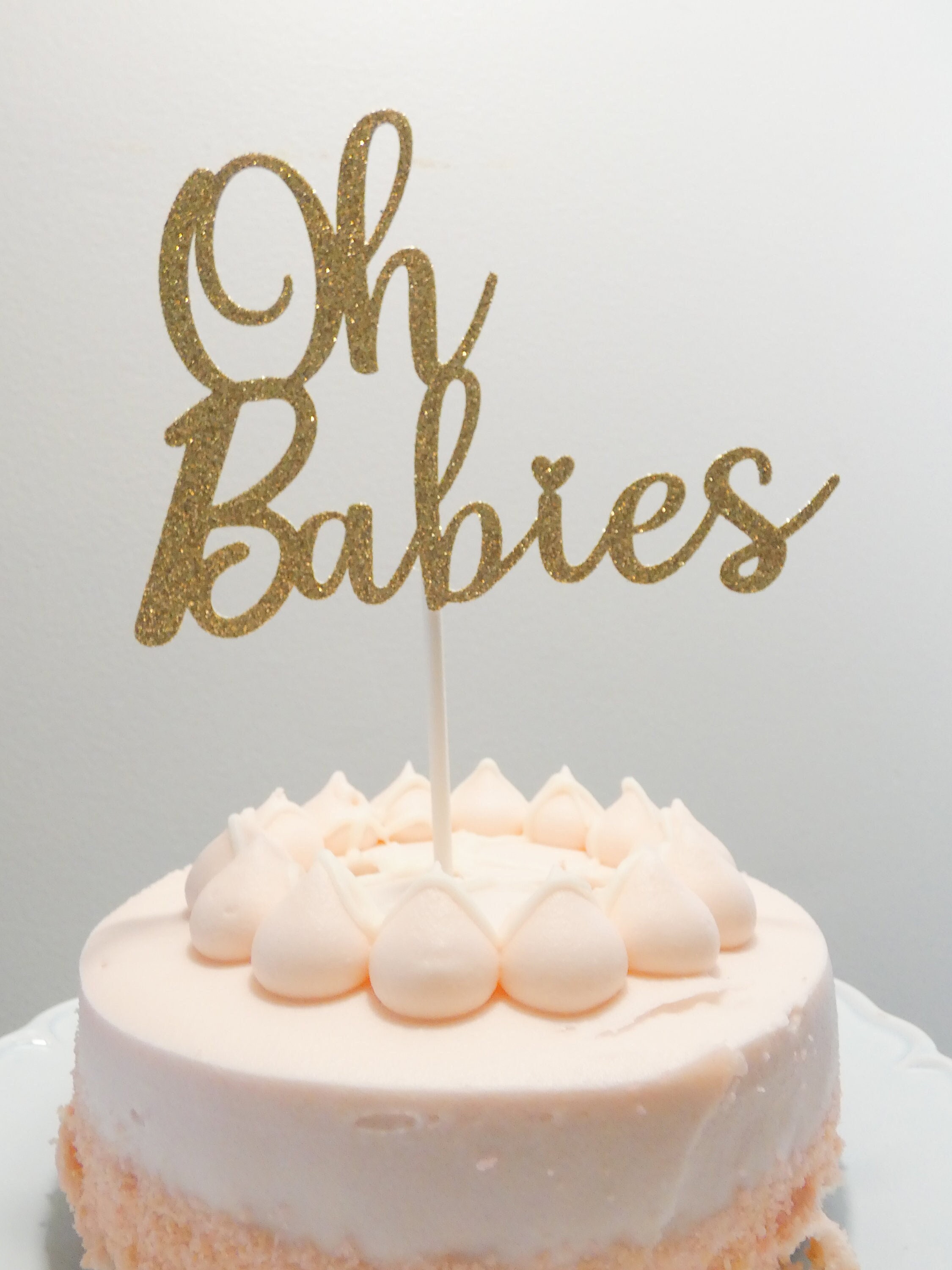 Oh Babies Cake Topper, Twins Cake Topper, Twins Baby Shower Twins Baby ...