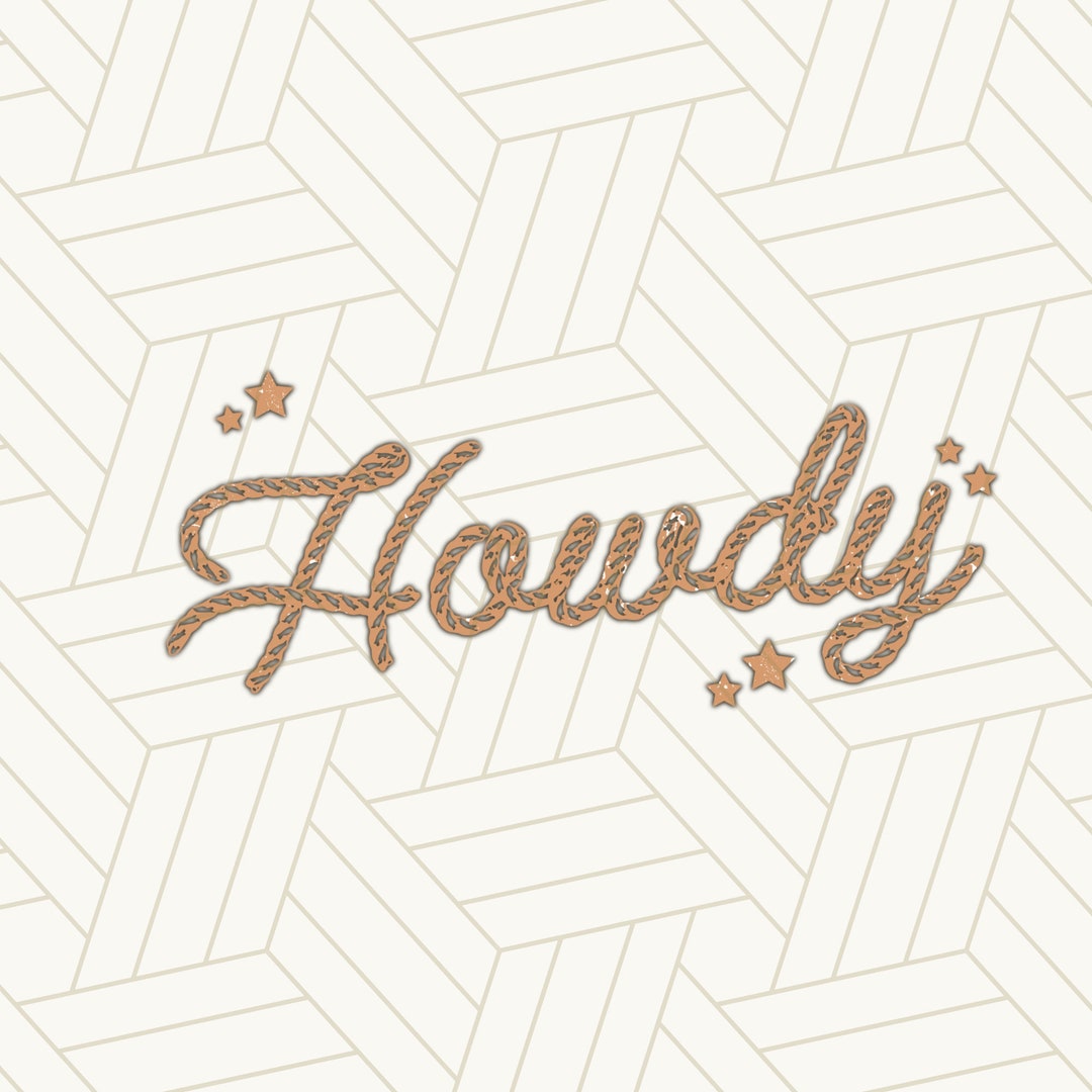 Howdy Rope PNG - Country Western Cowboy Phrase and Saying Retro Vintage ...
