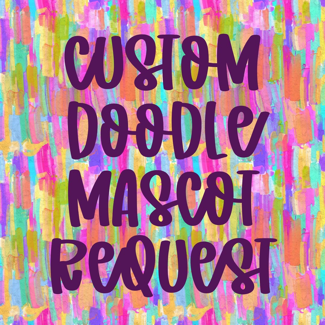 Custom Mascot Doodle PNG - Etsy