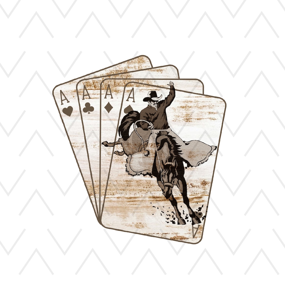 Cowboy Playing Cards Western Digital Download / Western Cowboy Png ...