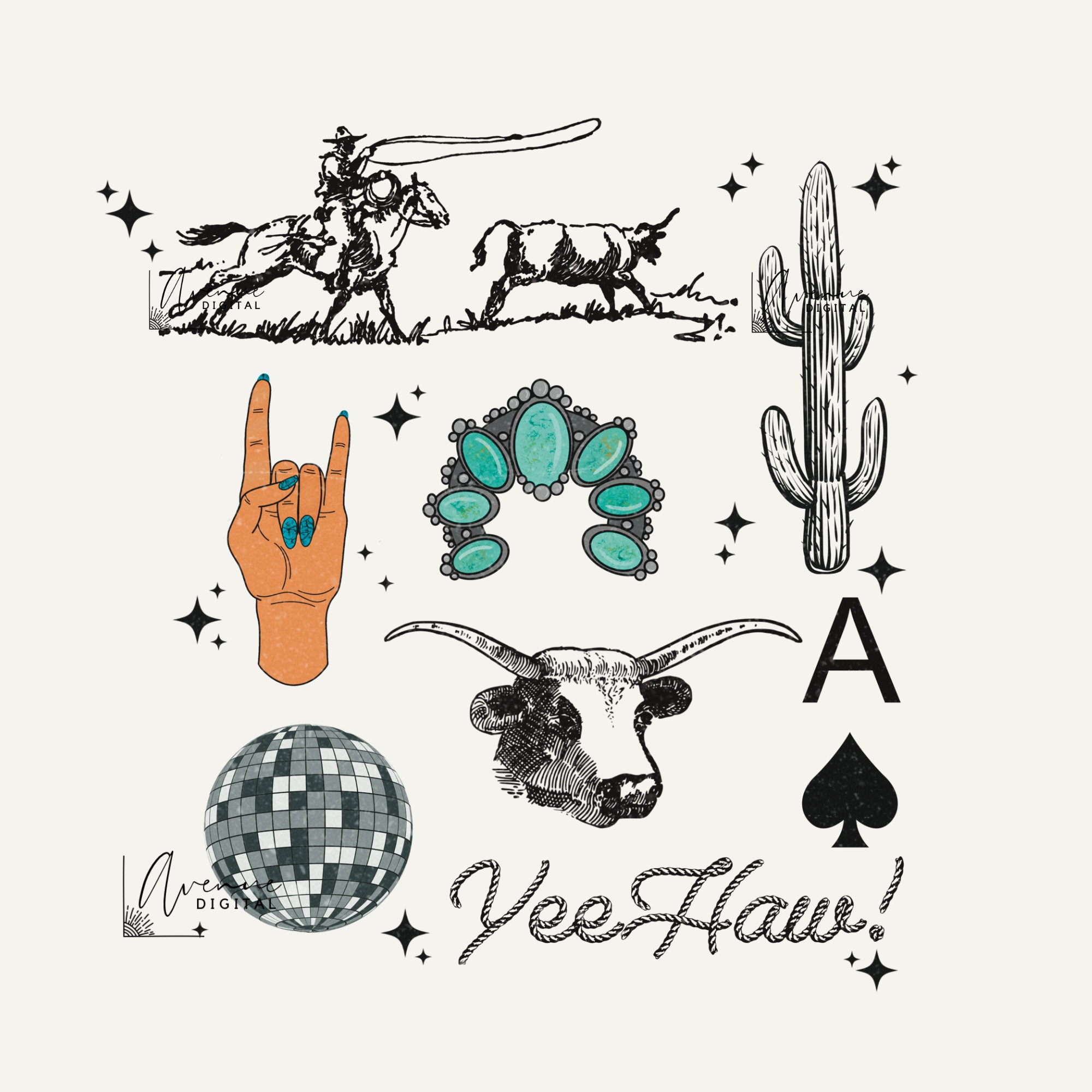 Western Things PNG, Vintage Rodeo Sublimation, Western Sublimation ...