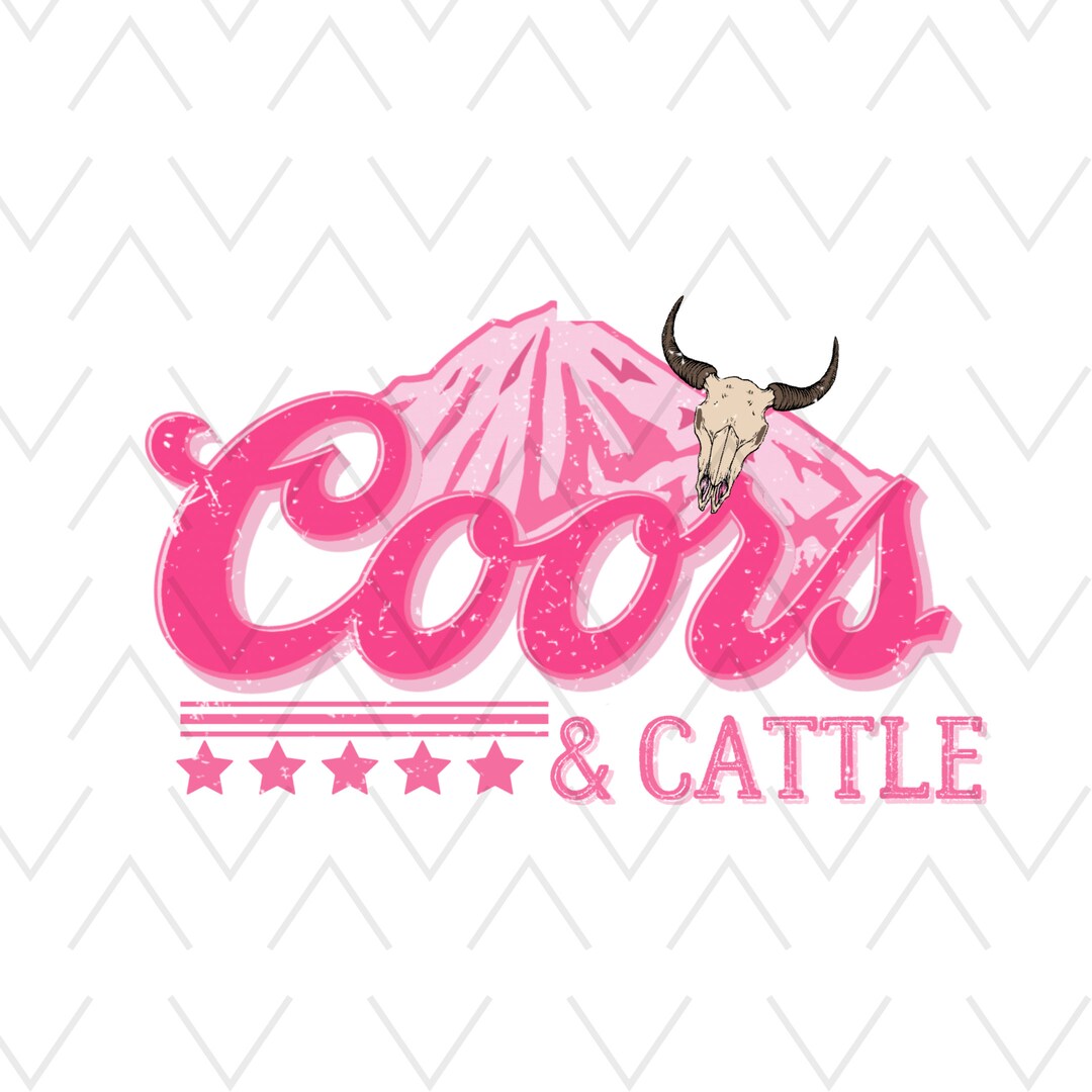 Pink Western Png Coors and Cattle Png Western Rodeo Png - Etsy UK