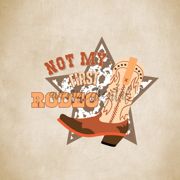 My First Rodeo Clipart - Etsy