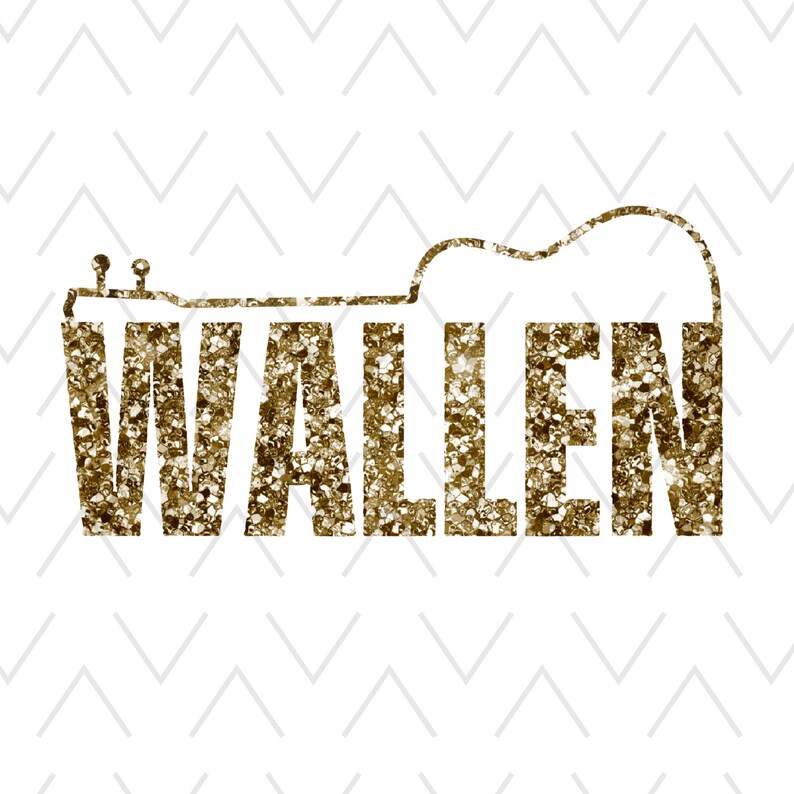 Wallen PNG, descarga digital, Western Png, brillo dorado Wallen, música ...