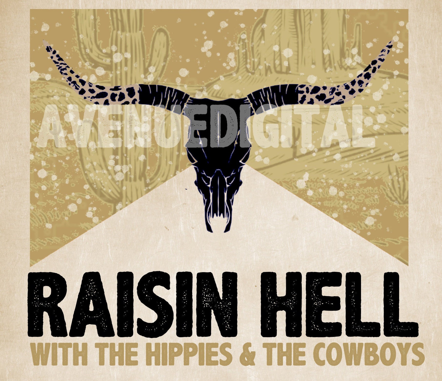 Raising Hell With the Hippies and the Cowboys PNG Digital - Etsy