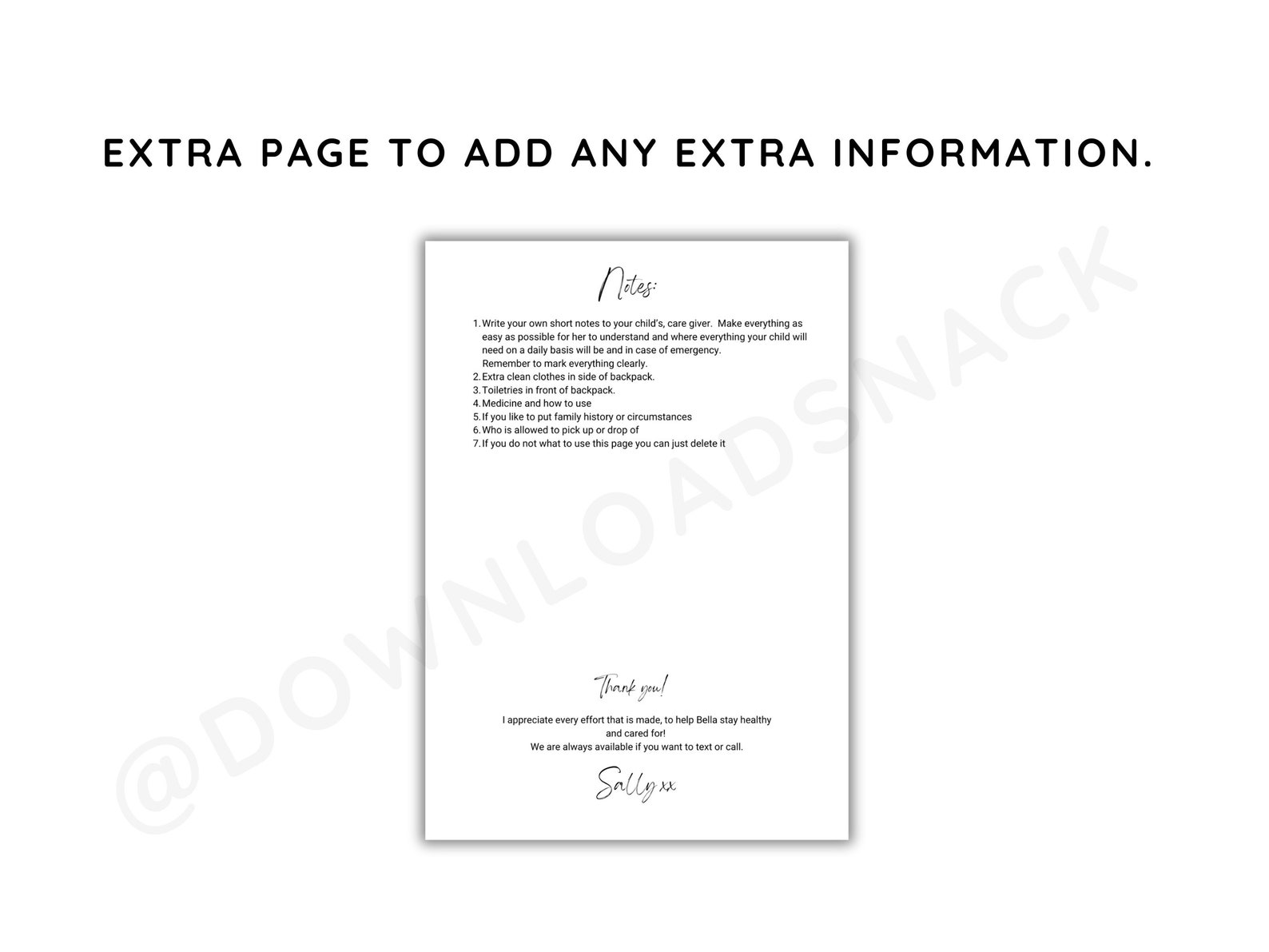 All About Me, Baby, First Day of Daycare, Childcare, Babysitter ...