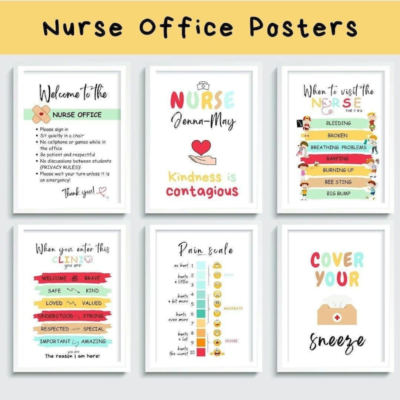 School Nurse Sign - Etsy