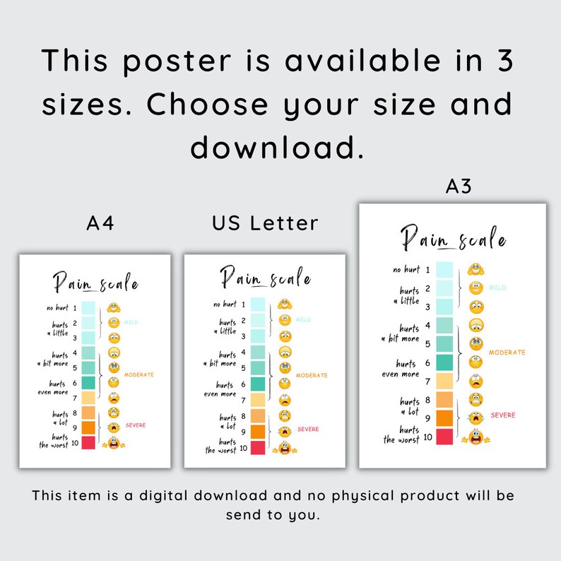 Pain Scale, Zones of Regulation, Feelings Chart Thermometer, Calm Down ...