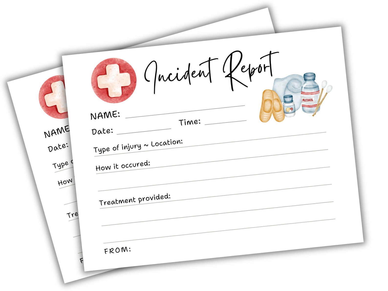 Daycare Incident Report, Daycare Childcare Provider, Child Incident ...